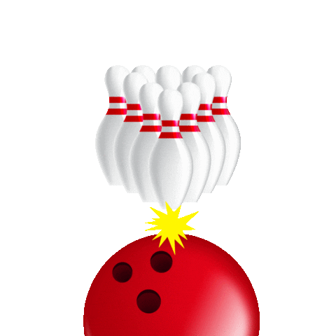 Bowling Strike Sticker by Finns Beach Club for iOS & Android | GIPHY
