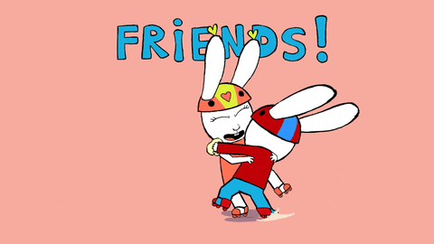 Best Friend Love GIF by Simon Super Rabbit - Find & Share on GIPHY