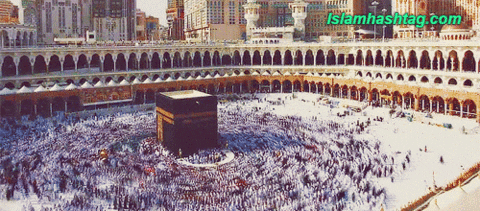 Happiness is doing Tawaf in the House of Allah. : gifs