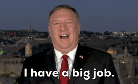 Mike Pompeo Hatch Act GIF by Election 2020 - Find & Share on GIPHY