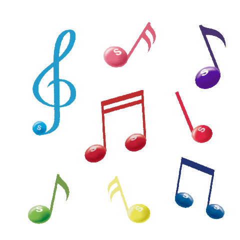 Music Notes Sticker by Skittles IL for iOS & Android | GIPHY