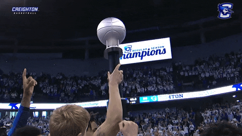 Trophy GIF by Creighton University Athletics - Find & Share on GIPHY