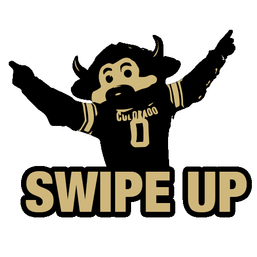 Cu Boulder Go Buffs Sticker by CU Boulder Alumni Association for iOS ...