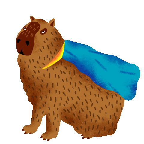 Capybara Sticker by María Victoria for iOS & Android | GIPHY