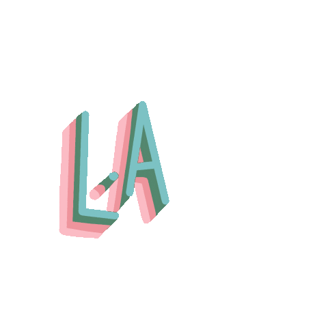 Los Angeles La Sticker by AF ILLUSTRATIONS for iOS & Android | GIPHY