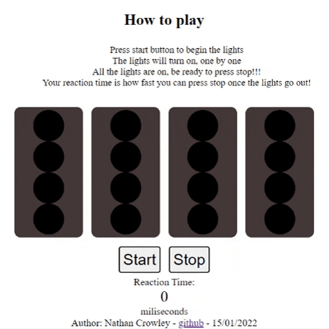 GitHub - NathanCrowley/F1_Reaction_Game