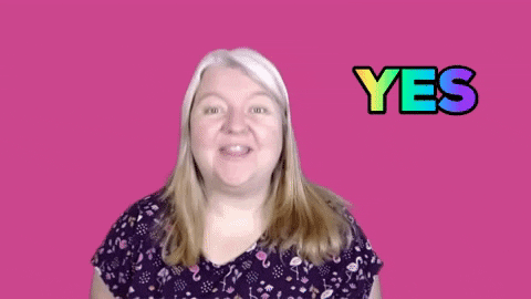 Yes Nod GIF by Danielle Bayes - Find & Share on GIPHY