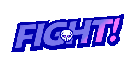 Fight Text Sticker By Sociedad Fantasma Sticker for iOS & Android | GIPHY