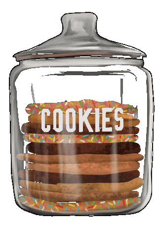Cookie Jar Sprinkles Sticker by Jenny Cookies for iOS & Android | GIPHY