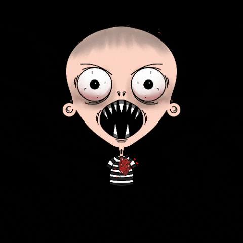 Monster Scream GIF by RARO - Find & Share on GIPHY