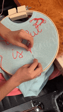 Embroidery GIF by Lingua Franca NYC - Find & Share on GIPHY