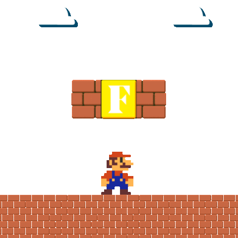 8 Bit Mario Sticker by Fleishigs Magazine for iOS & Android | GIPHY