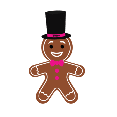 Gingerbread Man Dancing Sticker by Entrio for iOS & Android | GIPHY