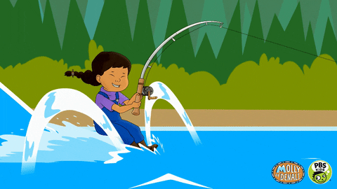 Molly Of Denali Fish GIF by PBS KIDS - Find & Share on GIPHY