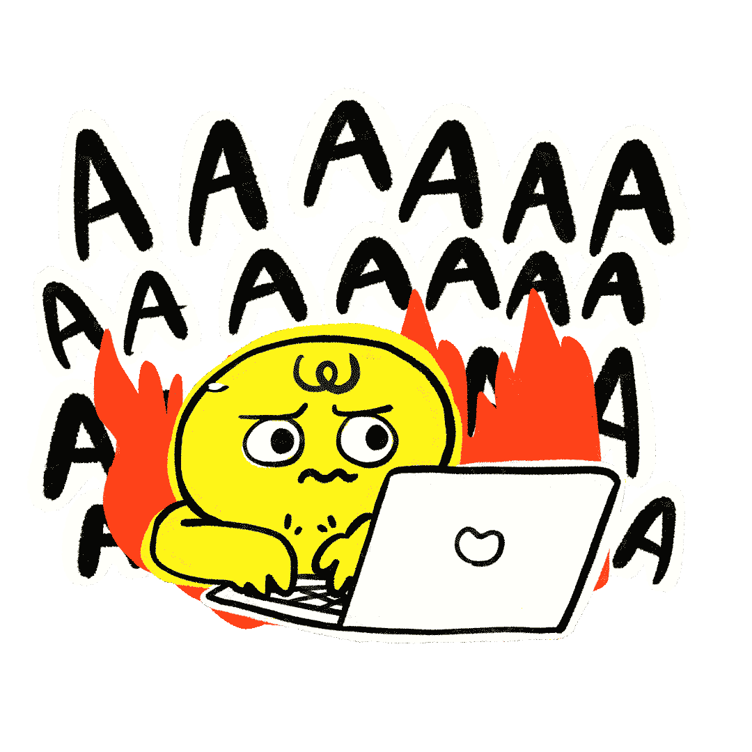 Working Stressed Out Sticker by GIPHY Studios Originals for iOS ...
