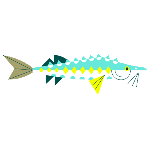 Ocean Fish Sticker by Take Me Fishing for iOS & Android | GIPHY