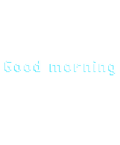 Good Morning Pixel Sticker by Smol Bucket for iOS & Android | GIPHY