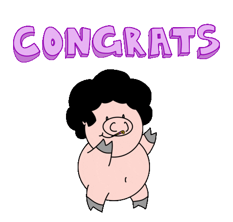 Well Done Good Job Sticker by Afro Pig for iOS & Android | GIPHY
