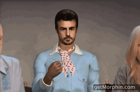 Happy Fernando Alonso GIF by Morphin - Find & Share on GIPHY