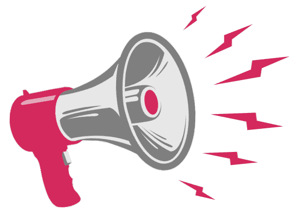 Megaphone Gewerkschaft Sticker by Lejla for iOS & Android | GIPHY