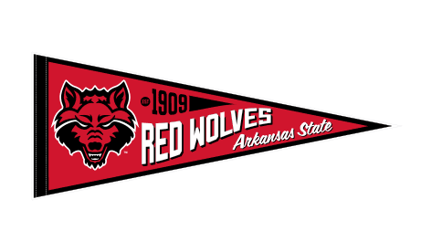 Red Wolves Howl Sticker by Arkansas State University for iOS & Android ...