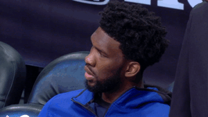 Joel Embiid Player Bench GIF by NBA - Find & Share on GIPHY