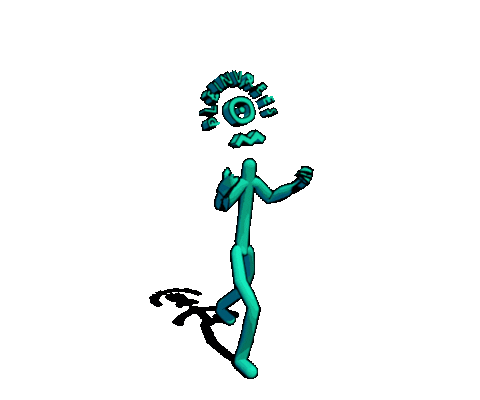 Running Man Dancing Sticker by Pleinvrees for iOS & Android | GIPHY