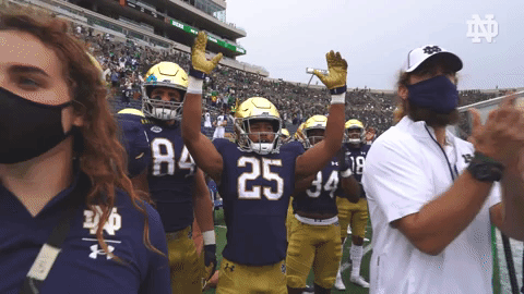 College Football Touchdown GIF by Notre Dame Fighting Irish - Find ...