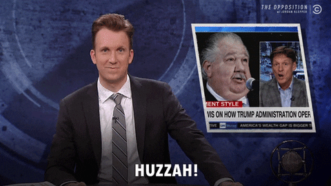 Huzzah GIF by The Opposition w/ Jordan Klepper - Find & Share on GIPHY