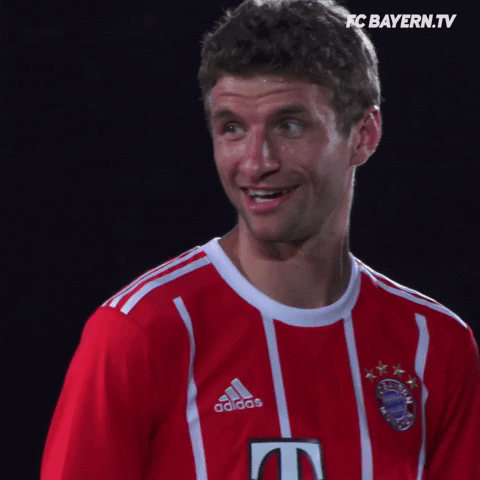 Happy Mueller GIF by FC Bayern Munich - Find & Share on GIPHY