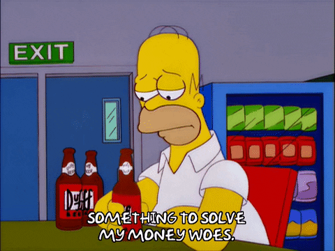 Homer Simpson Drinking GIF - Find & Share on GIPHY