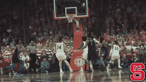Nc State Dunk GIF by NC State Athletics - Find & Share on GIPHY