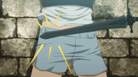 Sword Spank GIF by mannyjammy - Find & Share on GIPHY