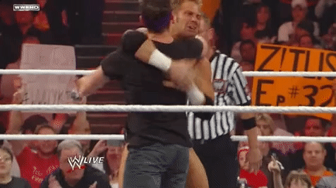 Hugh Jackman Hug GIF by WWE - Find & Share on GIPHY