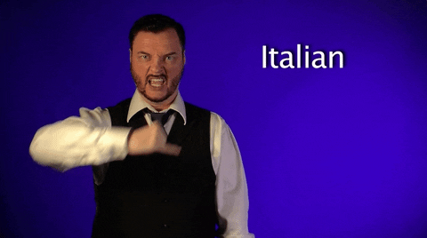 Italian Asl GIF by Sign with Robert - Find & Share on GIPHY
