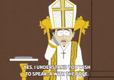 Pope Vatican GIF by South Park - Find & Share on GIPHY