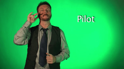 Sign Language Pilot GIF by Sign with Robert - Find & Share on GIPHY