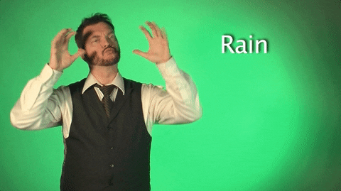 Sign Language Rain GIF by Sign with Robert - Find & Share on GIPHY