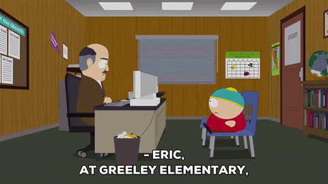 Eric Cartman Office GIF by South Park - Find & Share on GIPHY