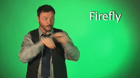 Sign Language Firefly GIF by Sign with Robert - Find & Share on GIPHY
