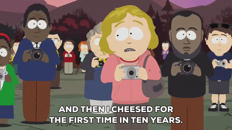 Paparazzi Cheesing GIF by South Park - Find & Share on GIPHY