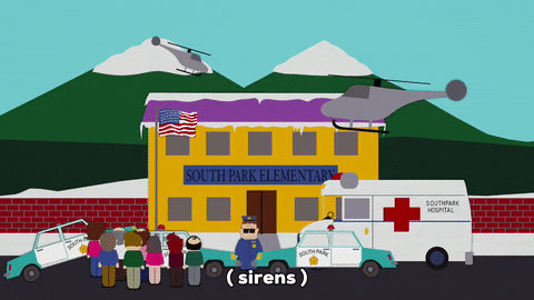 Helicopter Ambulance And Helicopters At School GIF by South Park - Find ...