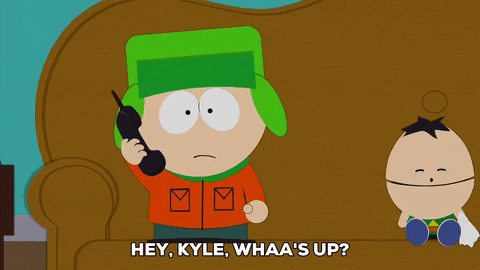 Kyle Broflovski Telephone GIF by South Park - Find & Share on GIPHY