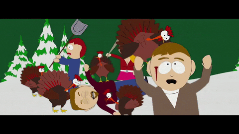 Fight Turkey GIF by South Park - Find & Share on GIPHY