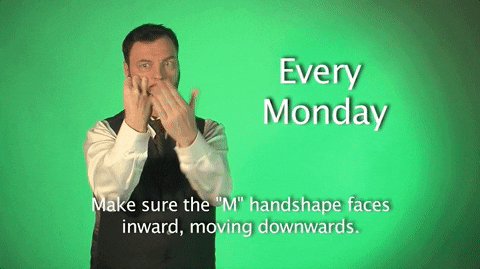Sign Language Every Monday GIF by Sign with Robert - Find & Share on GIPHY