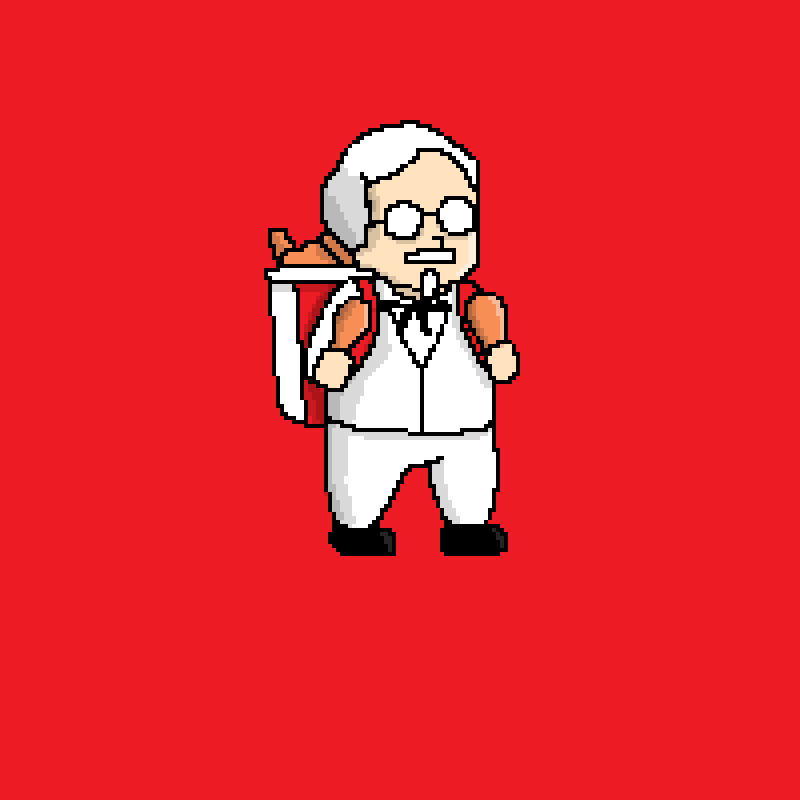 Colonel Sanders 8bit By Percolate Galactic Find And Share On Giphy