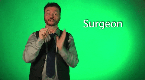 Sign Language Surgeon GIF by Sign with Robert - Find & Share on GIPHY