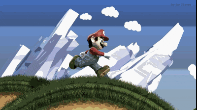Little Super Mario run animation : gaming