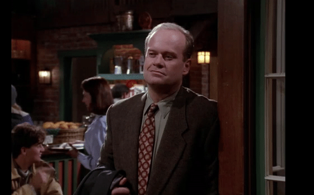 [Gif Request S04E06 "Mixed Doubles"] Gif of Frasier saying, "Spooky ...
