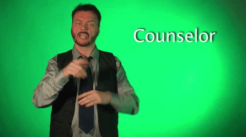 Sign Language Counselor GIF by Sign with Robert - Find & Share on GIPHY
